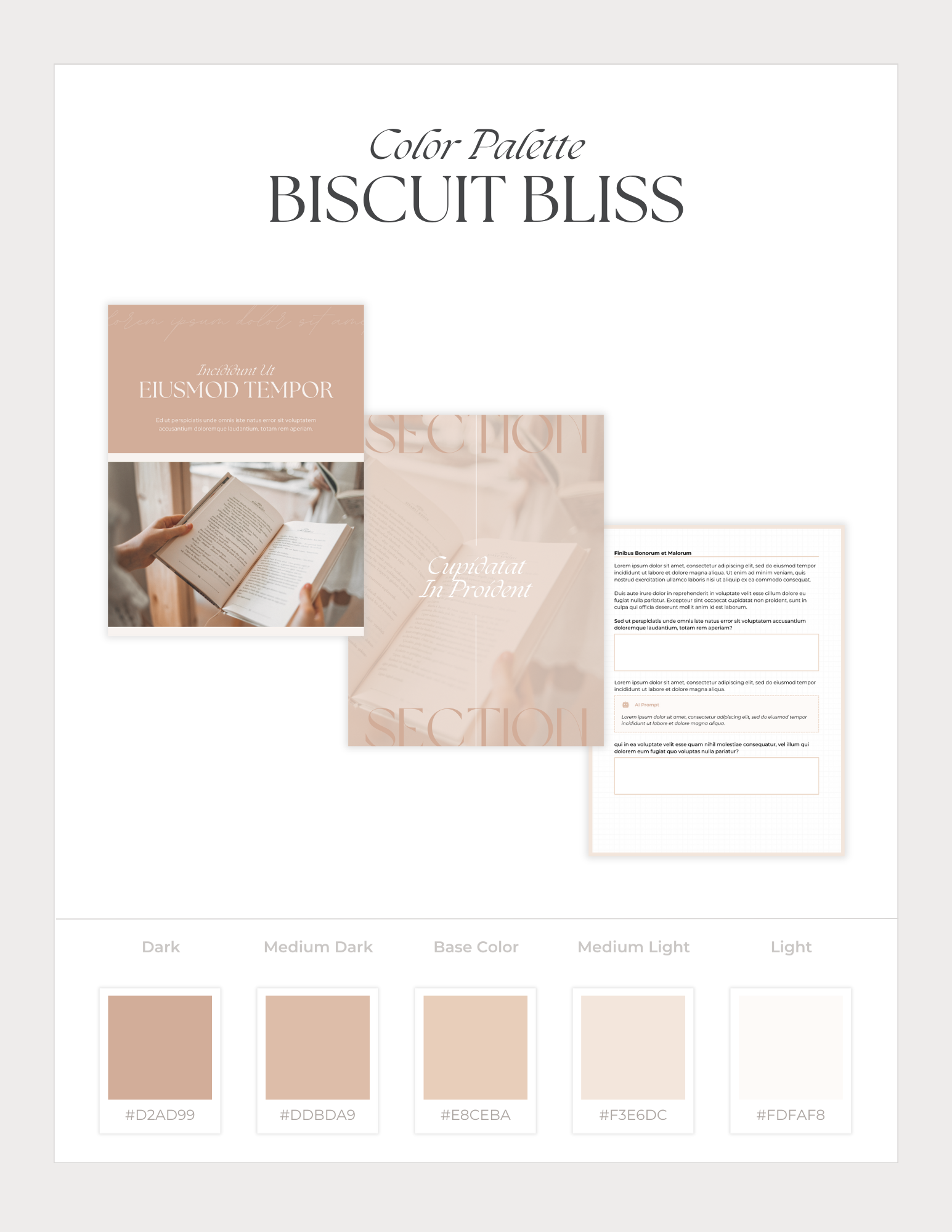 Biscuit Bliss Color Palette | Mighty Growth Lab